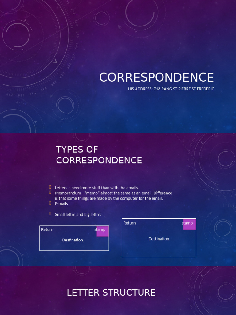 3a - Correspondance | PDF | Memorandum | Written Communication