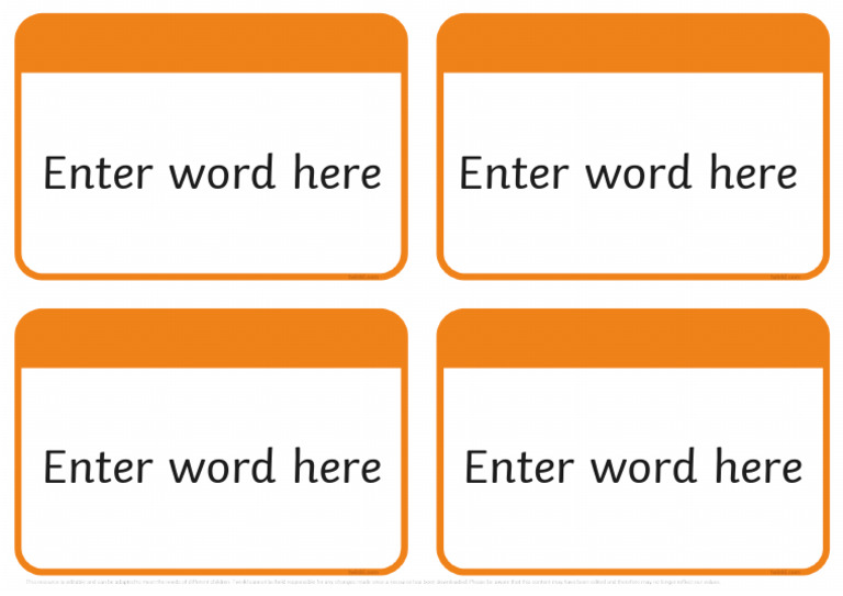 Phase 2 Editable Word Cards | PDF