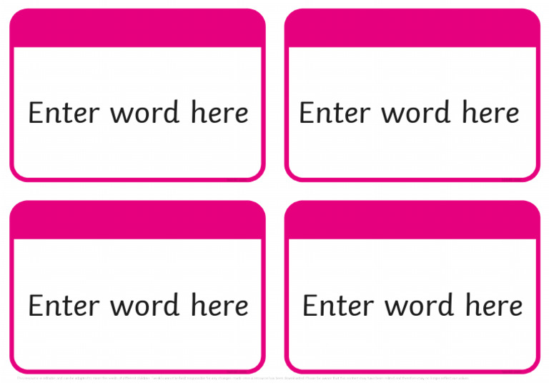 Phase 5 Editable Word Cards | PDF