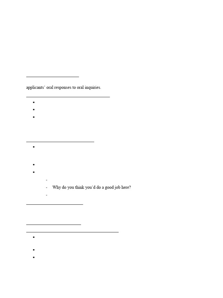 Chapter 7 - Interviewing Candidates | PDF | Interview | Nonverbal ...