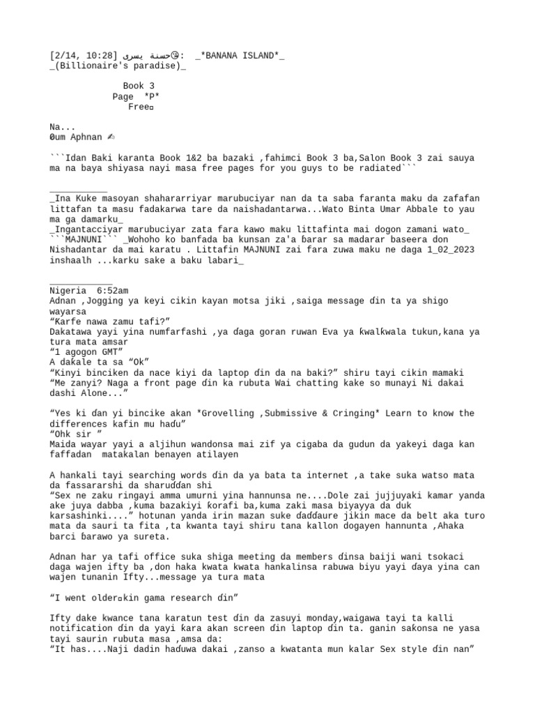 BANANA ISLAND 333 | PDF