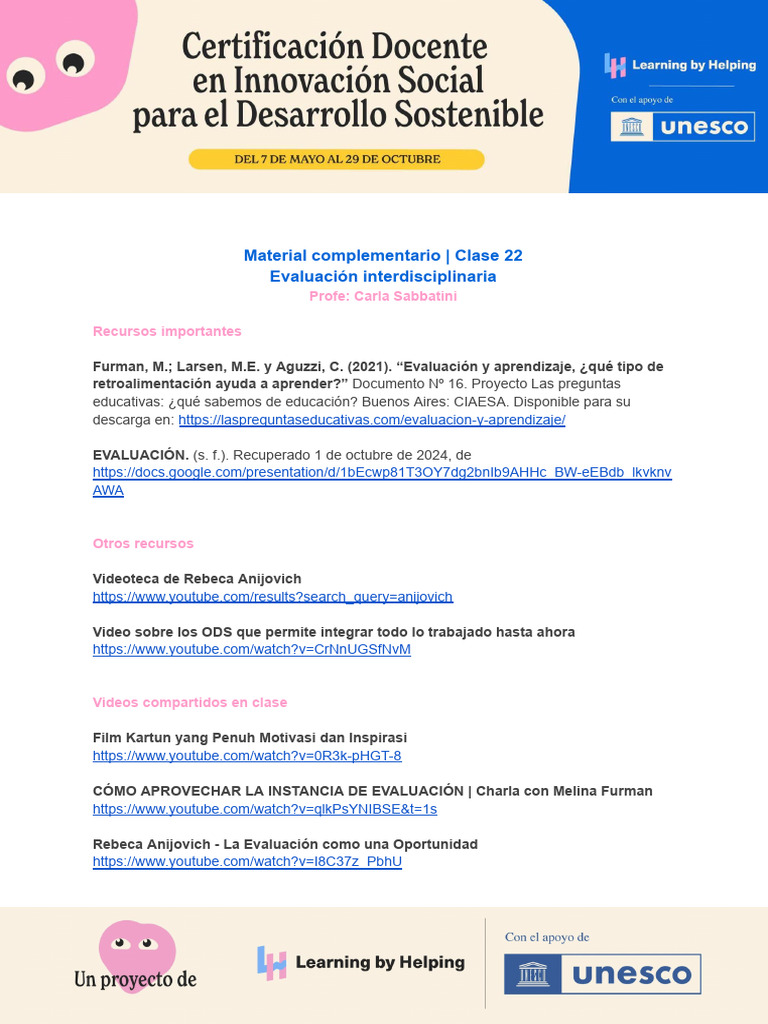 Clase 22 - Material Complementario | PDF