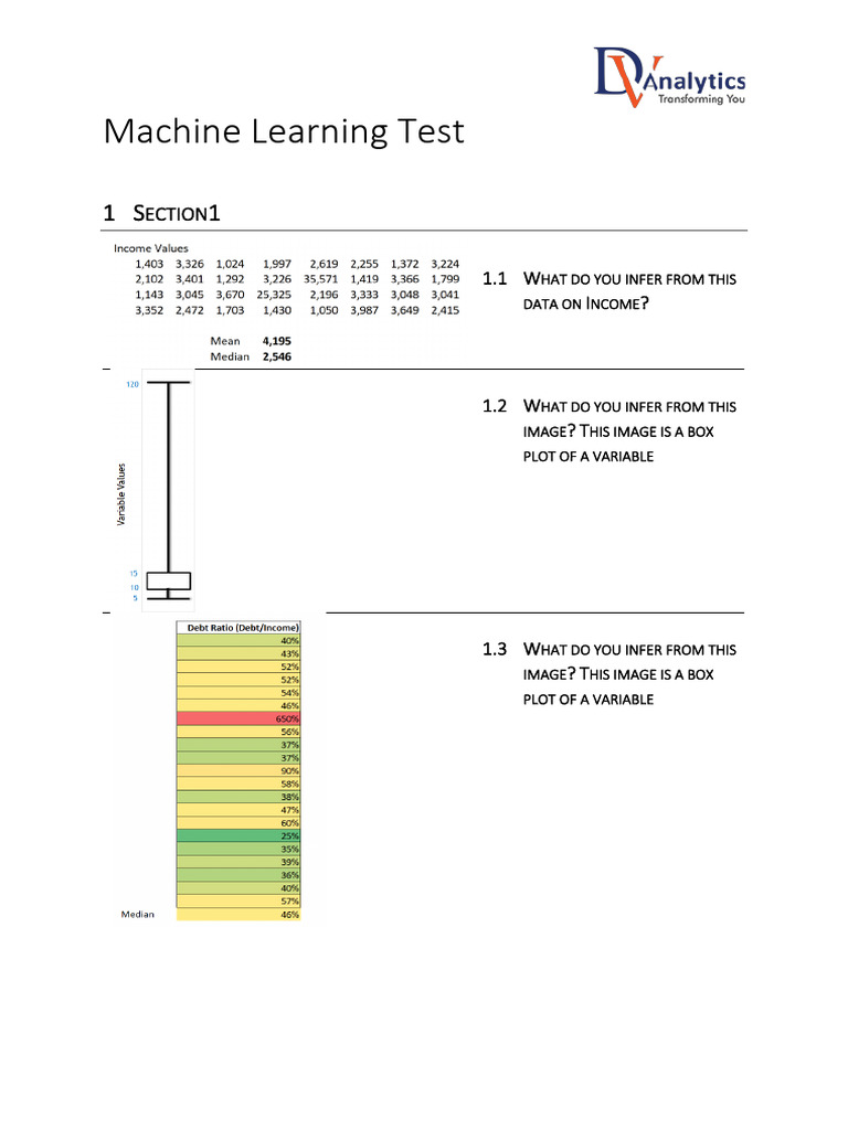 DV ML Exam Sample | PDF | Teaching Methods & Materials