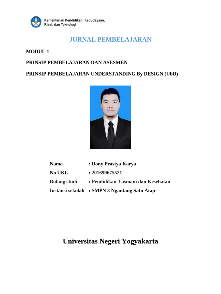 Jurnal Pembelajaran Pjok Dony PPG 2024 | PDF | Sains & Matematika