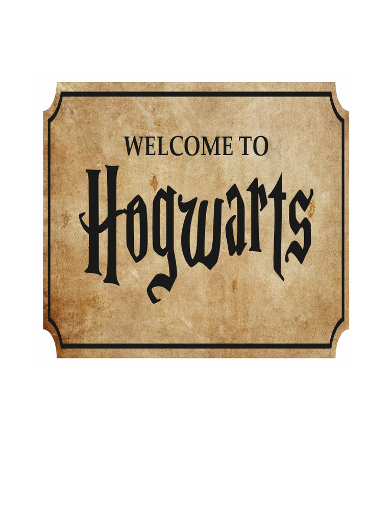 Printableecom Printable Harry Potter Welcome Sign 241007 185618 | PDF