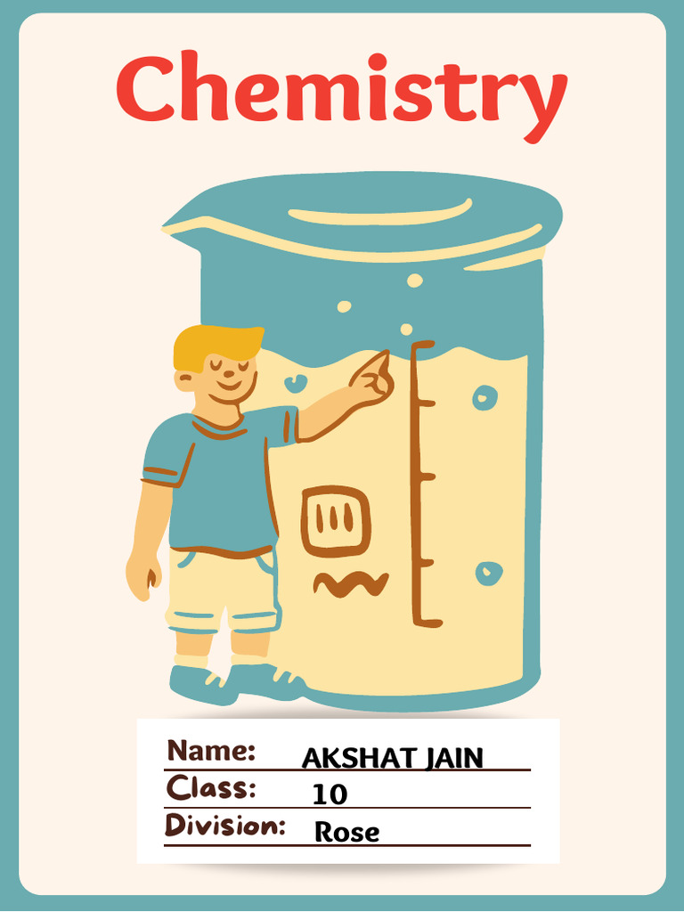 Hand-Drawn Girl Chemistry Cover A4 Document | PDF | Chemistry ...