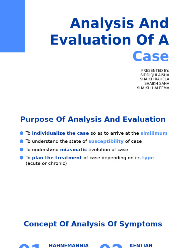 Analysis and Evaluation of A Case | PDF | Pain | Causes Of Death