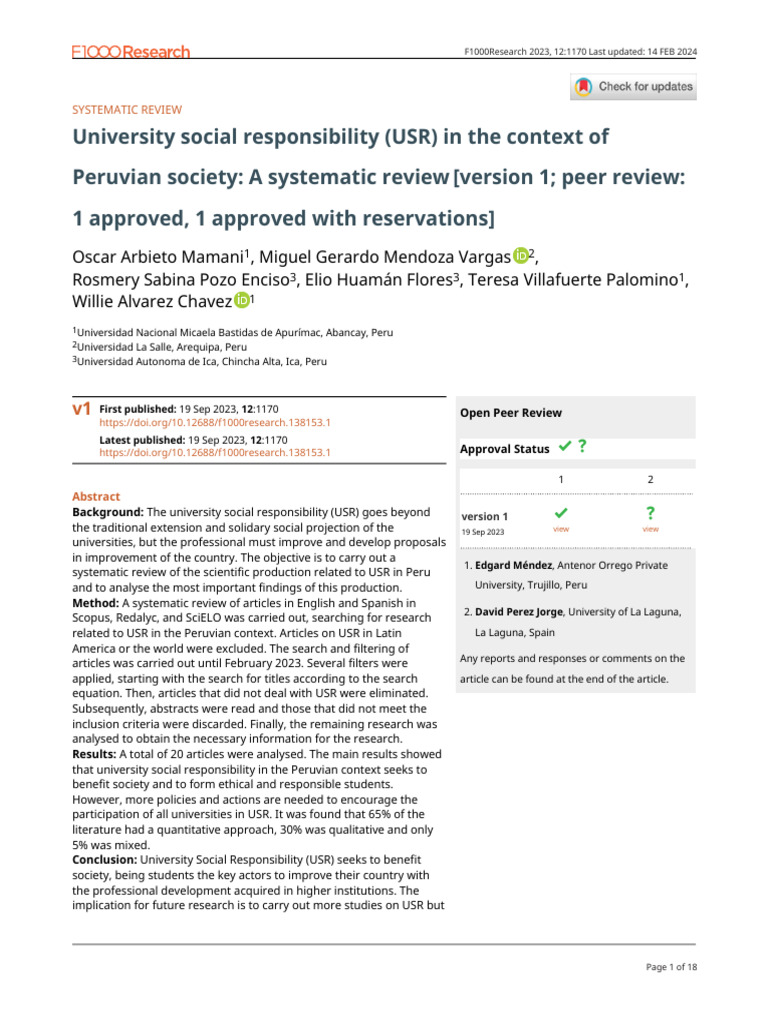 Rosmery Sabina Pozo Enciso | PDF | Systematic Review | Methodology