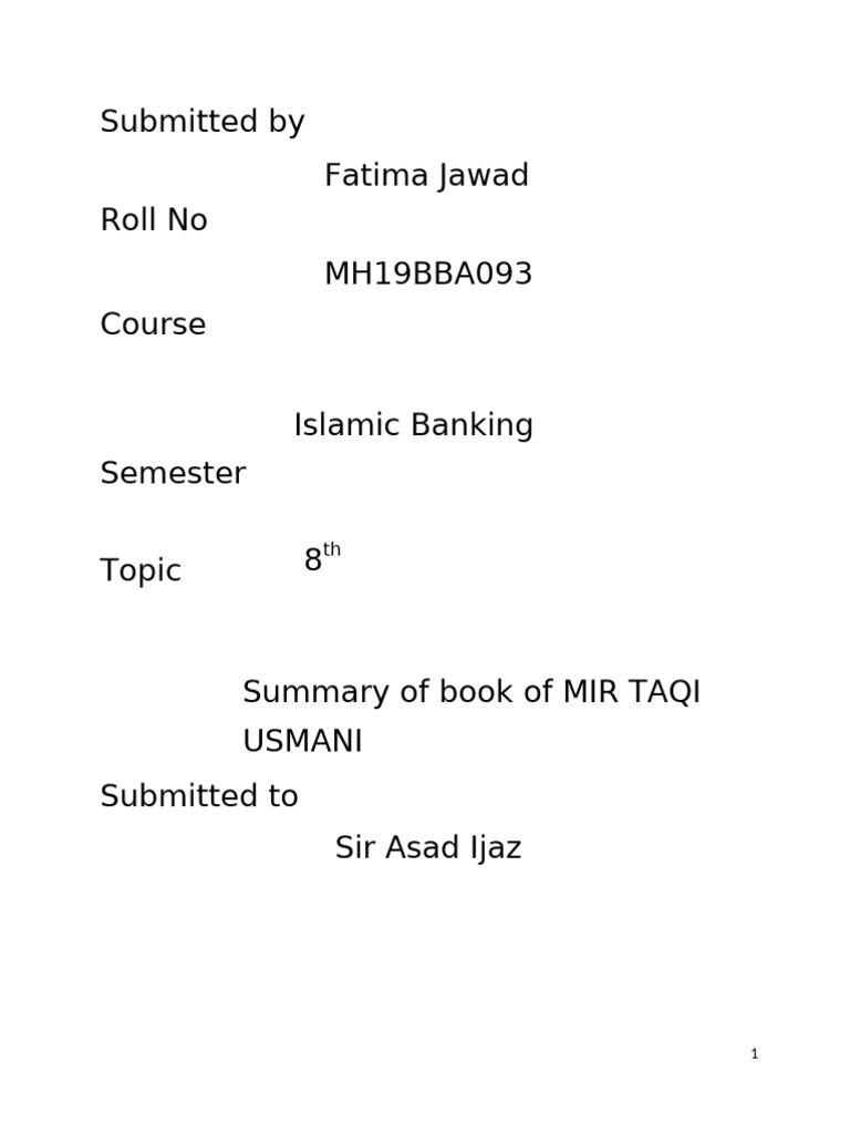 Understanding Riba in Islamic Banking | PDF | Islamic Banking And Finance | Interest