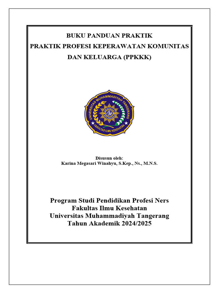 FIX - BUKU PEDOMAN PPKKK 24-245. Koord Ns. Karina | PDF