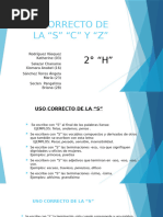 Reglas de Uso de La C S Z y X para Segundo Grado de Secundaria | PDF | Adjetivo | Morfología ...