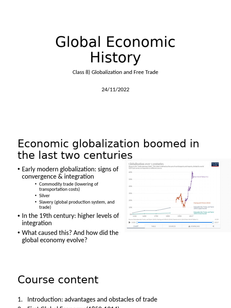 Global Economic History: Trade Evolution | PDF | Globalization | Free Trade