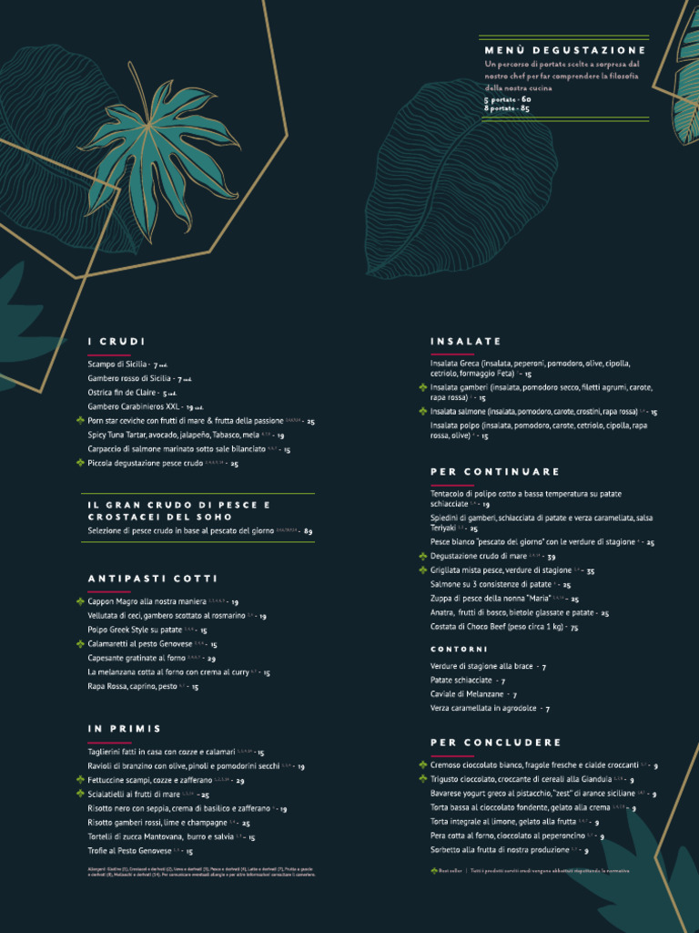Soho-Menu | PDF