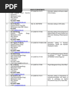 NBCC Heads of Departments Contact List | PDF | Companies | Economy Of India