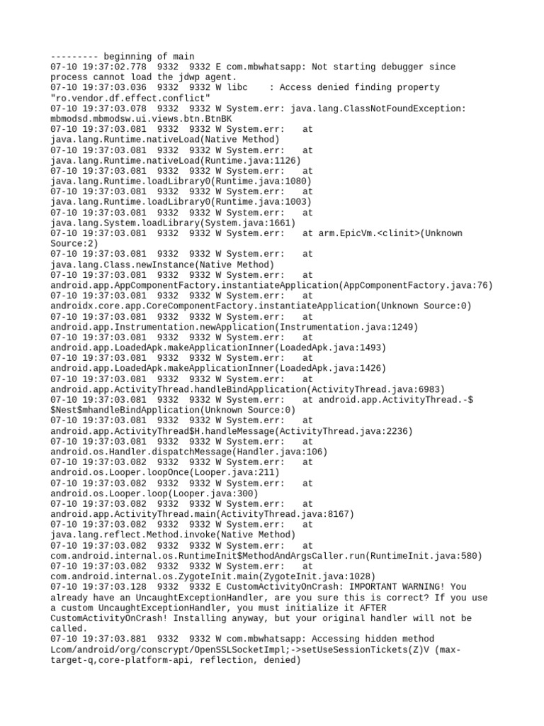 Logcat | PDF | Java (Programming Language) | Android (Operating System)