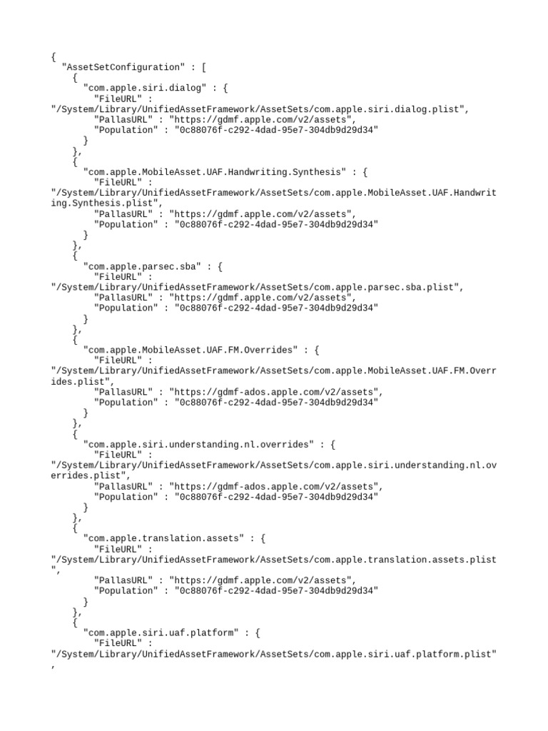 Unified Asset Manager | PDF | Computer File Formats | Json