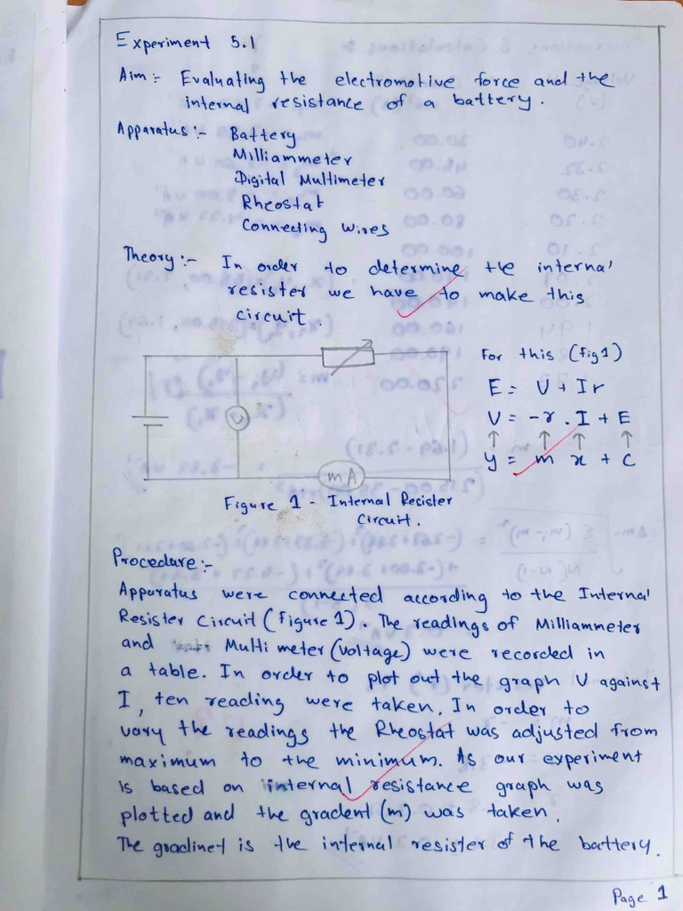 Electrocity and Magnetism Sample Lab Report | PDF