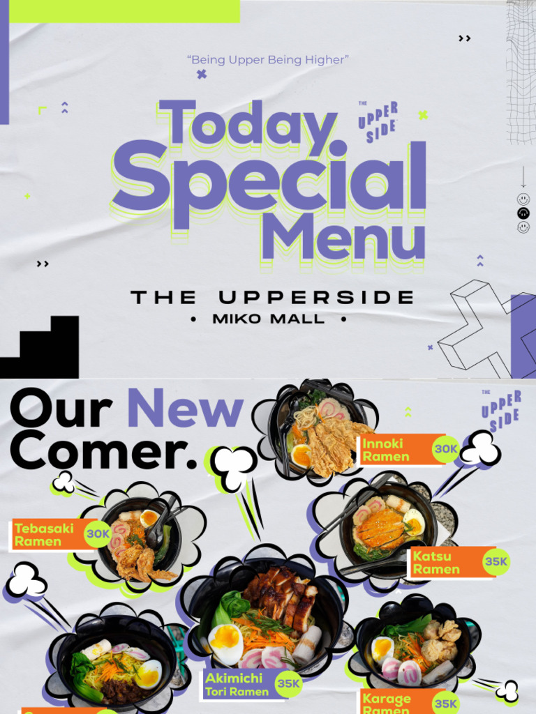 The Upperside Miko Mall Menu | PDF