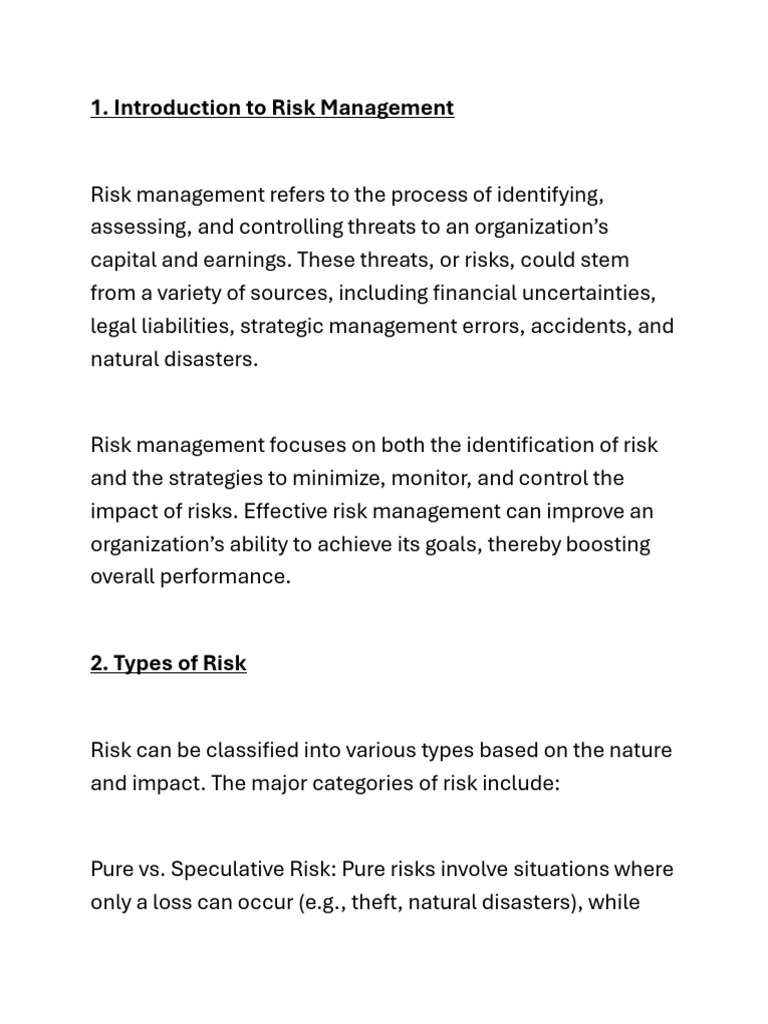 Risk Management and Insurance | PDF | Insurance | Risk Management