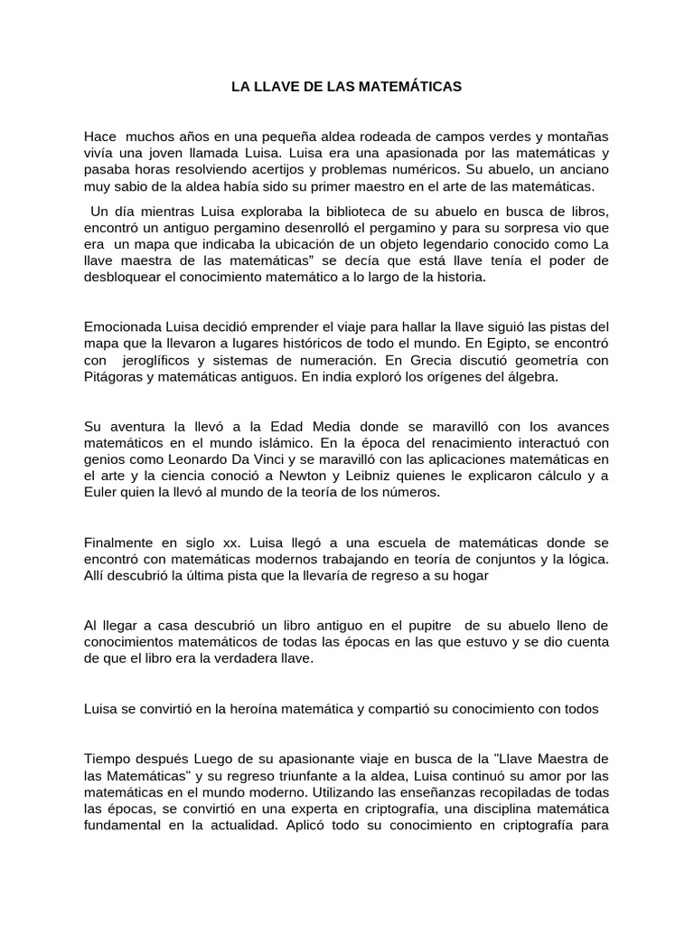 La Llave Maestra de las Matemáticas | PDF | Matemáticas | Criptografía