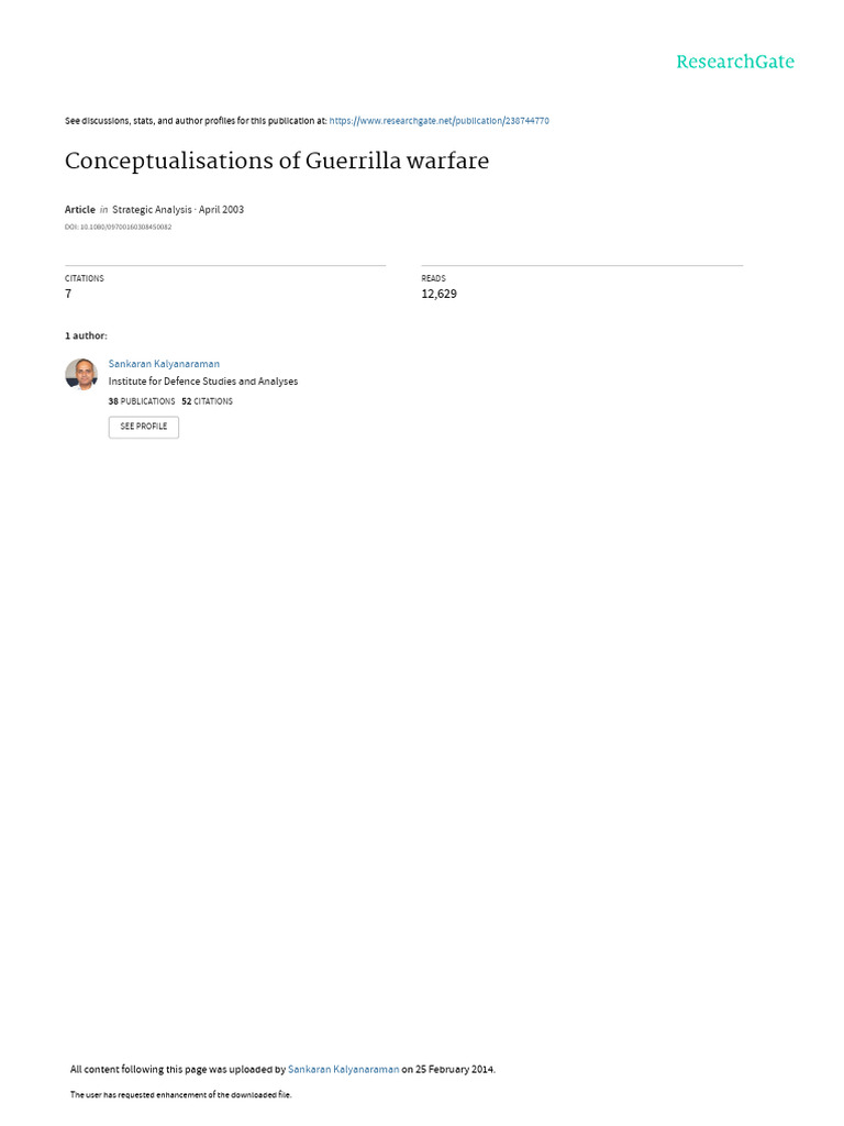 Understanding Guerrilla Warfare Concepts | PDF | Guerrilla Warfare ...