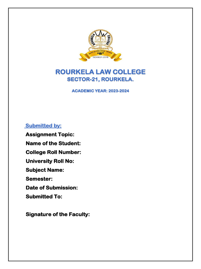 RKL Law College-1 | PDF | Social Science