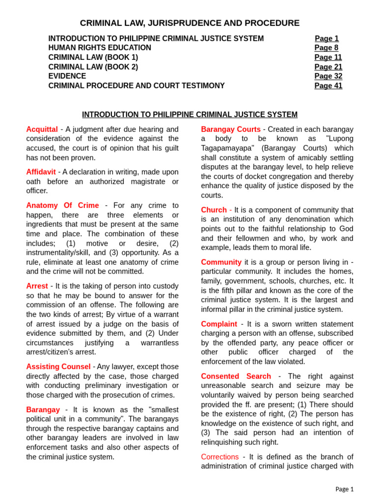 2 Criminal Law Justice | PDF | Prosecutor | Search And Seizure