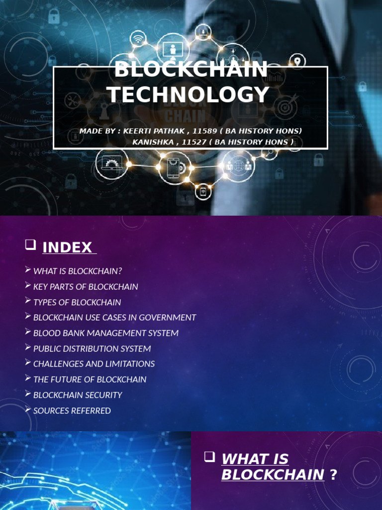 Blockchain Presentation | PDF | Database Transaction | Information Technology