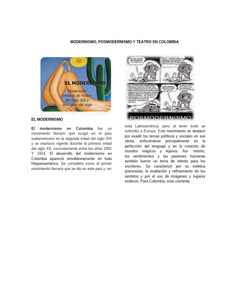 Post | PDF | Teatro | Vanguardia