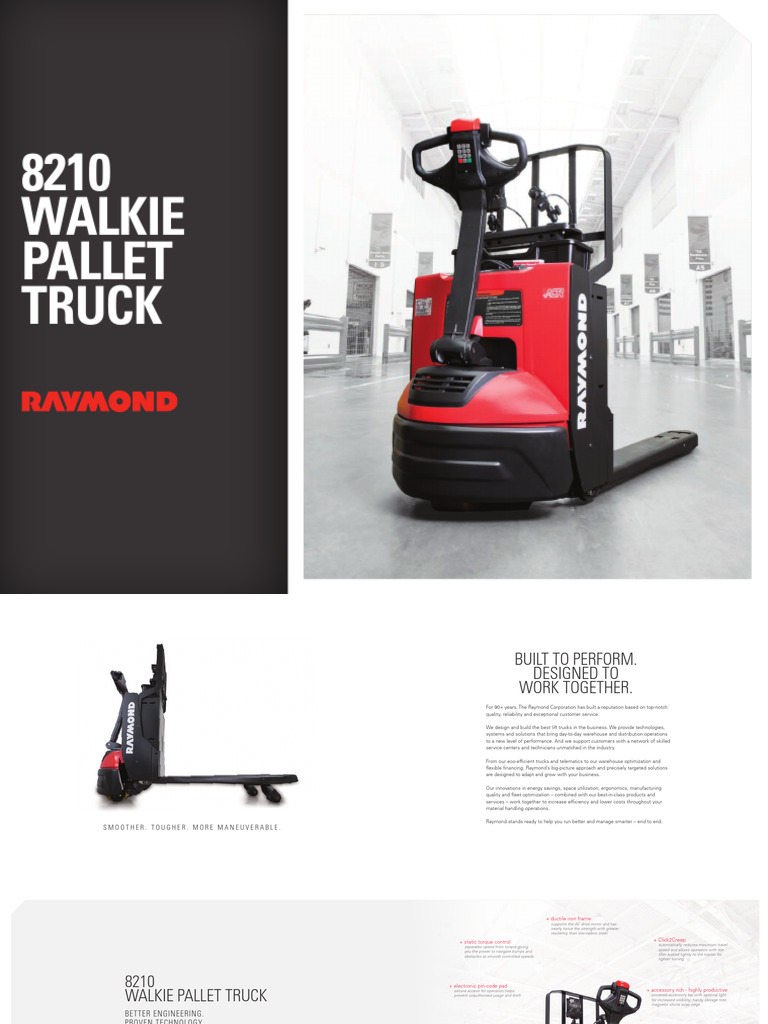 Raymond 8210 Walkie Pallet Truck Brochure SIPB1046 | PDF | Corrosion ...