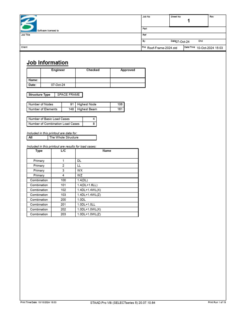 Dip-Roof Frame-Structure Calculation Report-2024 | PDF | Building ...