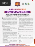CALL FOR APPLICATIONS FOR ADMISSION INTO LUANAR POSTGRADUATE PROGRAMMES ...