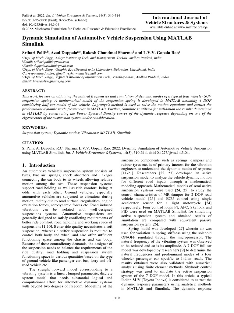 Vehicle_Structures_and_Systems | PDF | Damping | Eigenvalues And Eigenvectors