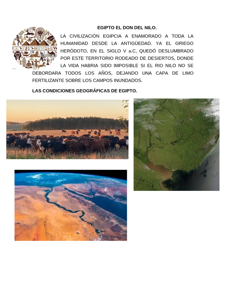 Egipto El Don Del Nilo | PDF | Antiguo Egipto | Nilo