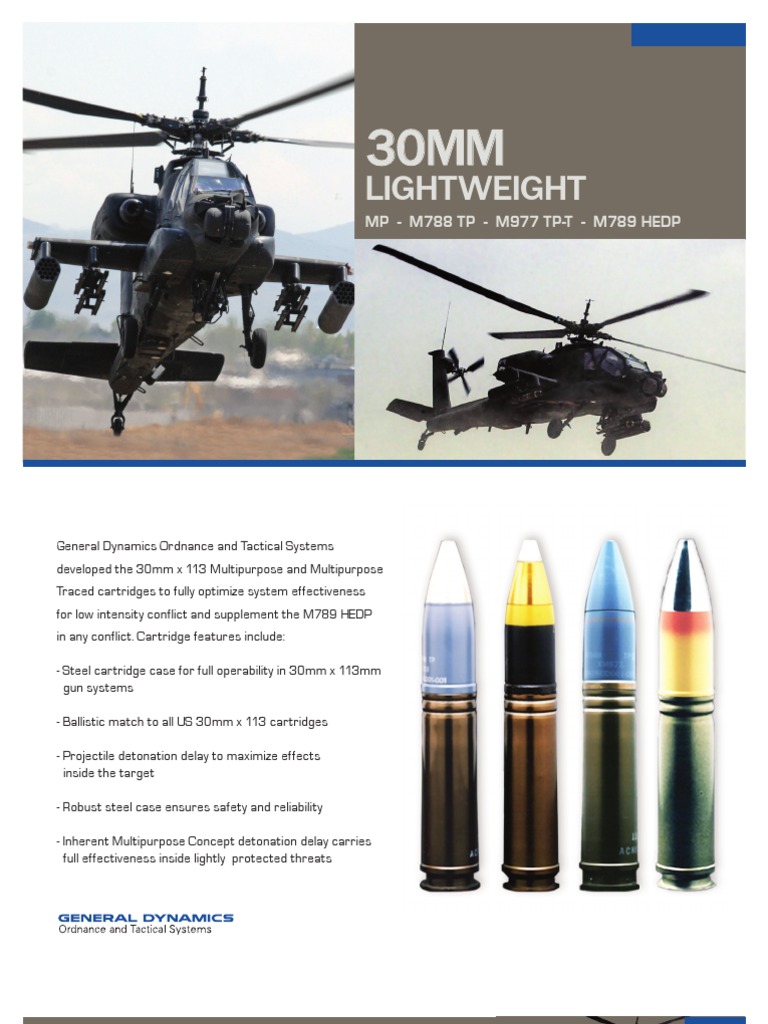 30mm Lightweight MP - M788 TP - M977 TP-T - M789 HEDP | PDF | Cartridge ...