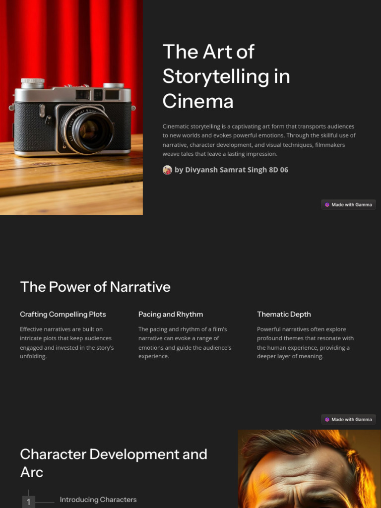 Cinematic Storytelling Techniques Explained | PDF | Cinematography ...