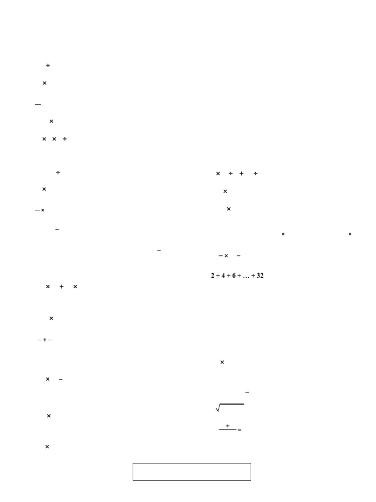 2016-2017 Number Sense Test16-17 Number Sense #1 | PDF | Elementary ...