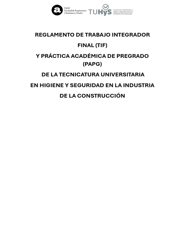 Reglamento Practica Academica de Pregrado-Trabajo de Integracion Final | PDF | Evaluación