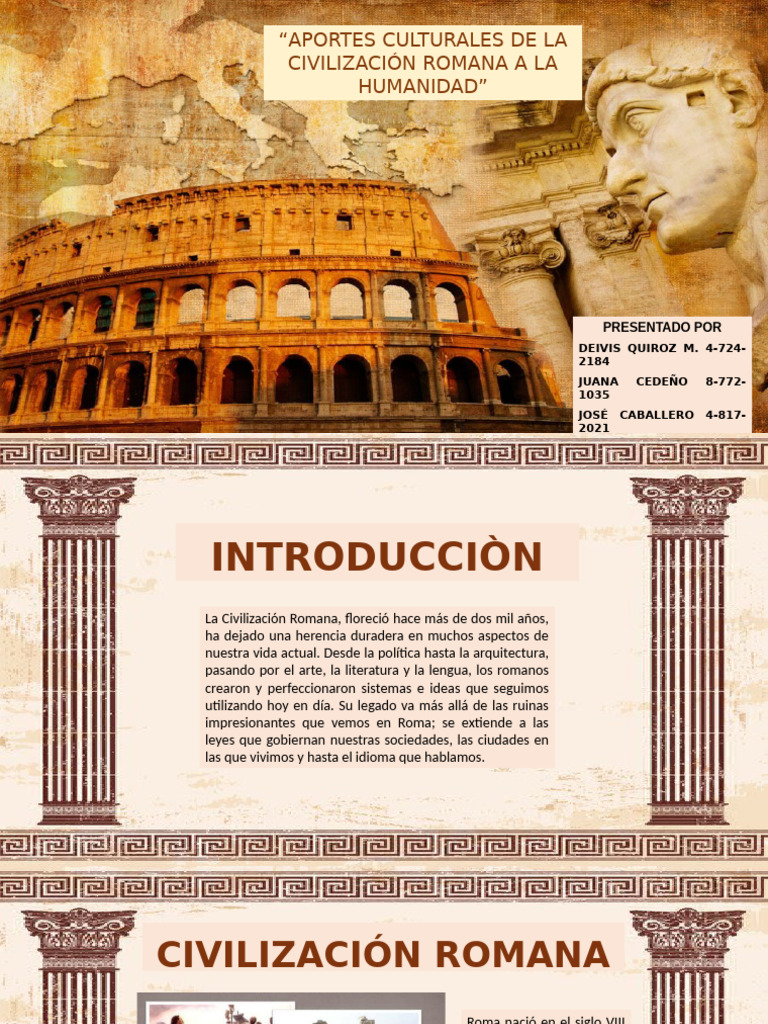 Aportes de La Civilizaciòn Romana | PDF | imperio Romano