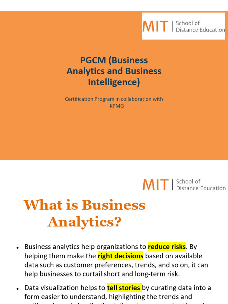 KPMG Business Analytics | PDF | Regression Analysis | Time Series