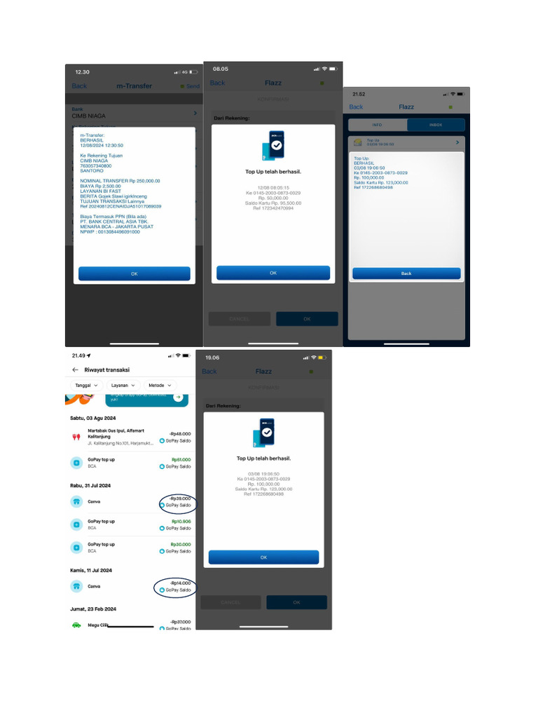 Rekap Nota Elektronik Jul - Ags 2024 | PDF