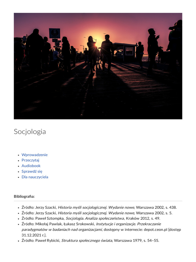 Socjologia | PDF