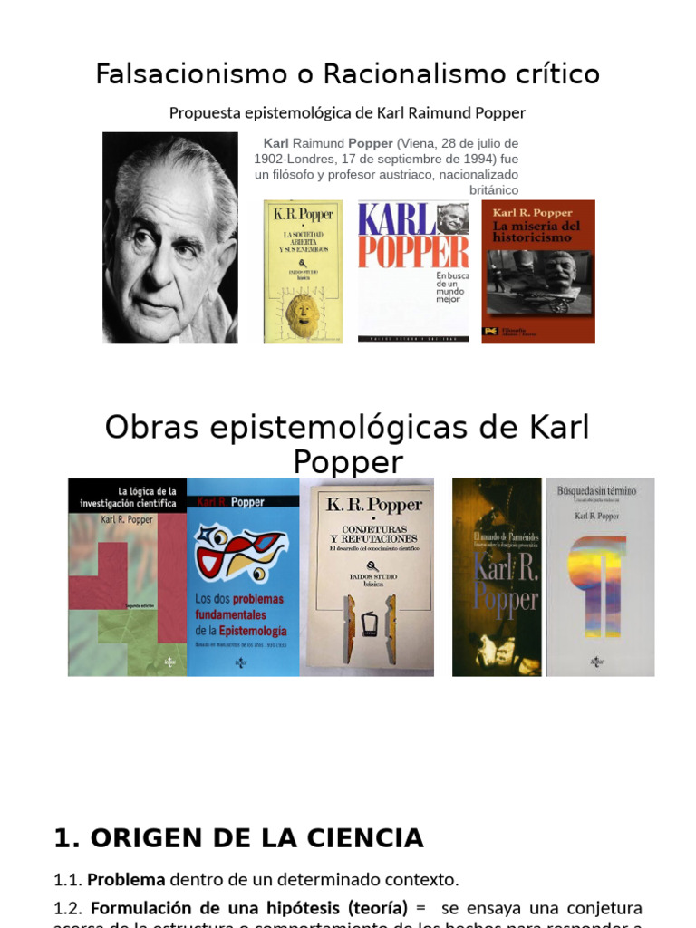 Falsacionismo | PDF | Hipótesis | Teoría