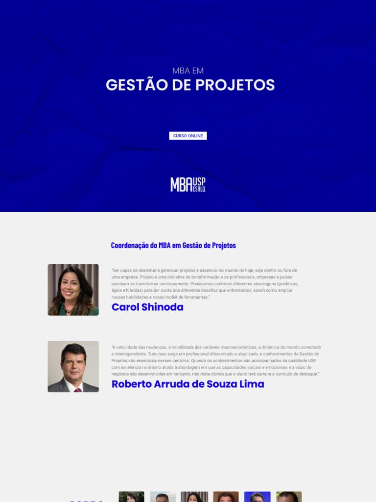 Programa Do Curso - Gestão de Projetos | PDF
