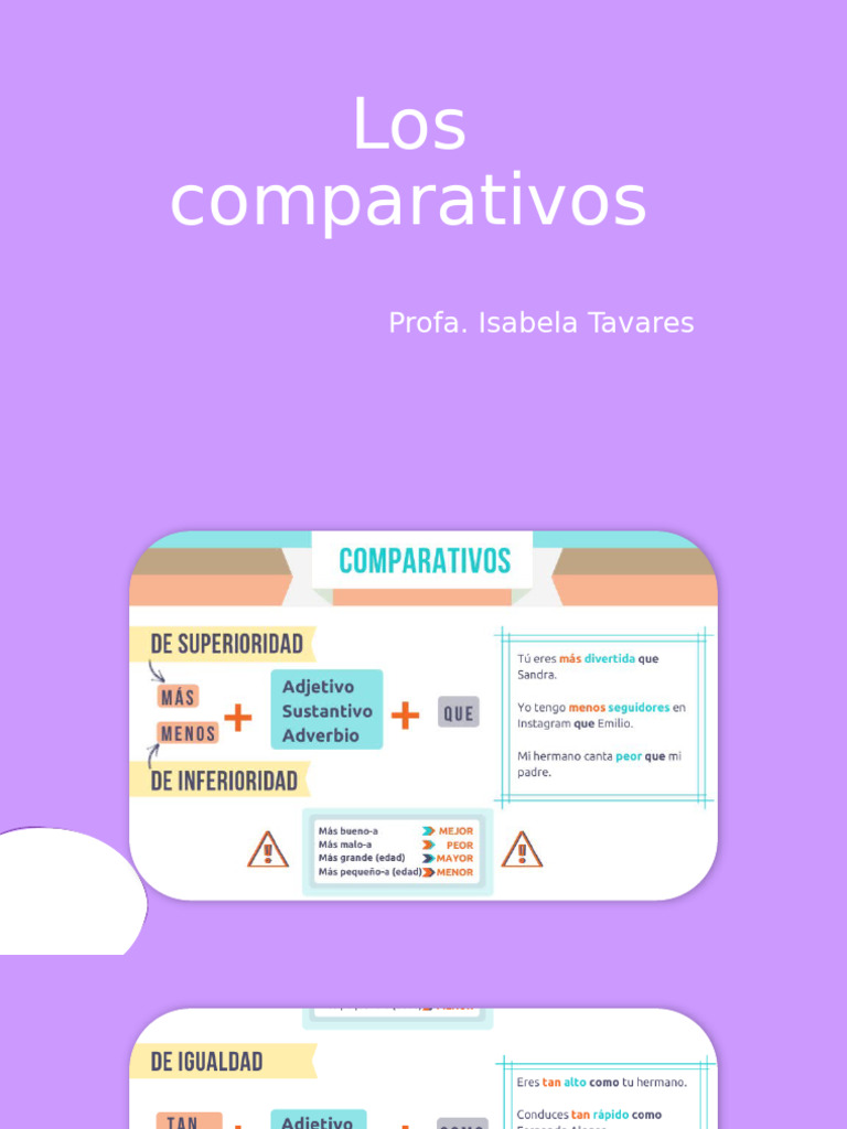 Los comparativos | PDF