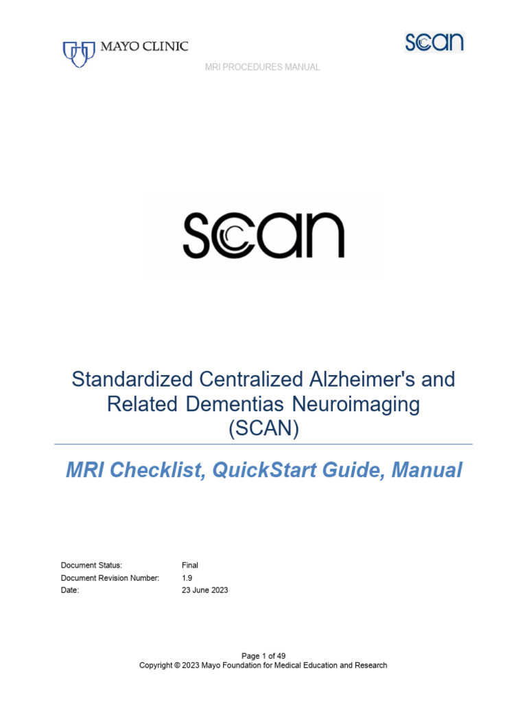 SCAN_MRI_Manual | PDF | Magnetic Resonance Imaging | Image Scanner
