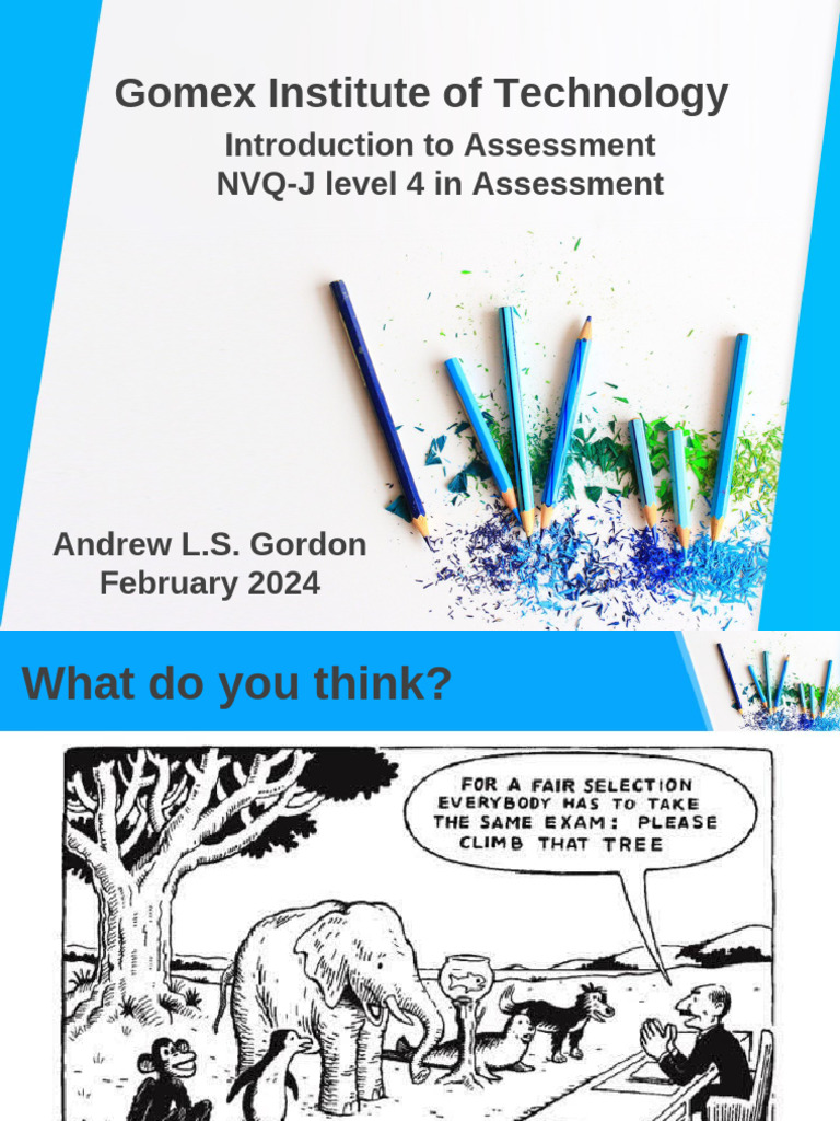 1 Introduction To Assessment Pdf Educational Assessment Learning