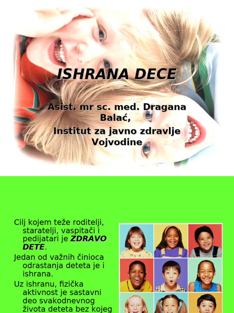 Ishrana Dece | PDF