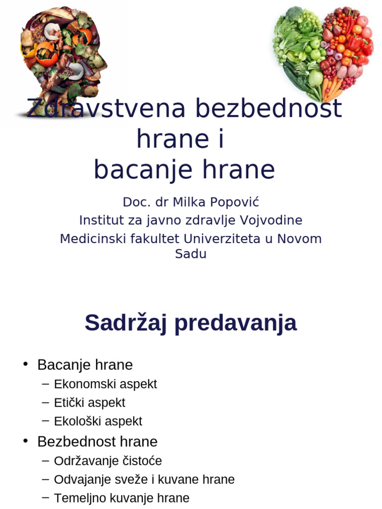 Zdravstvena Bezbednost Hrane - 17.01.2018.novo | PDF