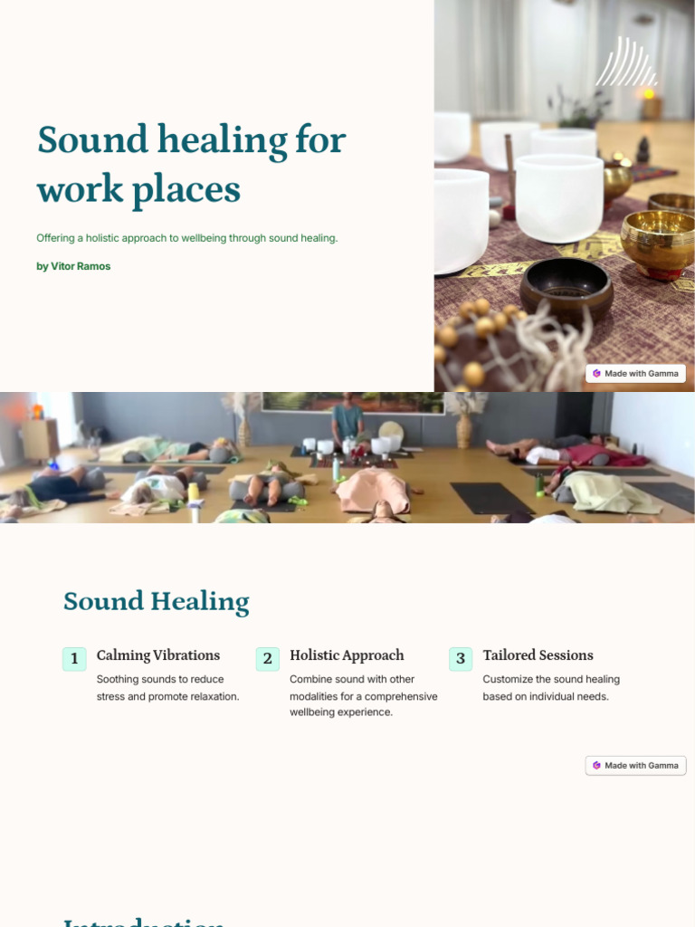 Sound Healing For Work Places | PDF | Meditation | Sound